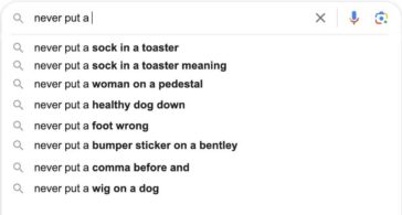 Google Poetics: Greatest Autocomplete Fails